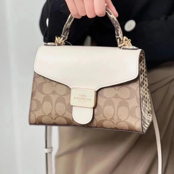 Coach | Bags | Nwt Coach Pepper Satchel In Signature Canvas C325 398 ...